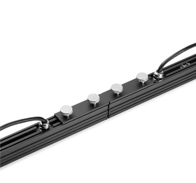 Linear Coupler Slide into back profile of DMX Media Bars and is locked ...